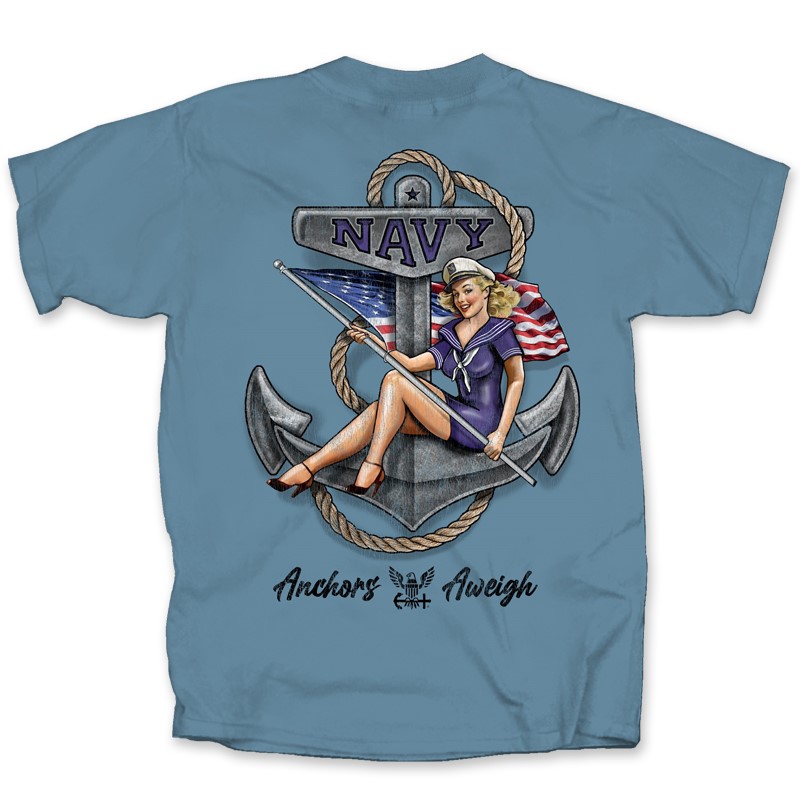 VINTAGE NAVY PINUP | Joe Blow Tees